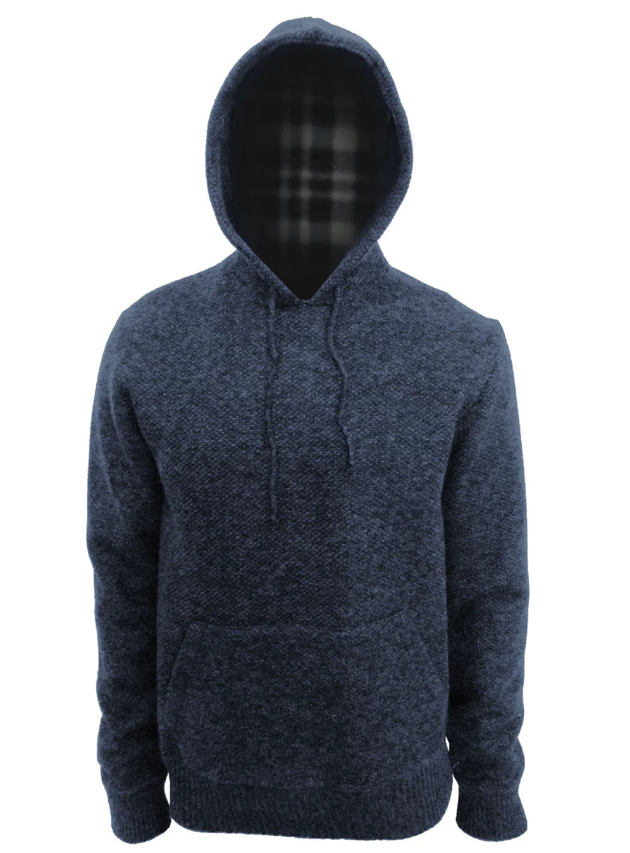 Point Zero Sweater Hood Melange Plaid – The Real Wool Shop