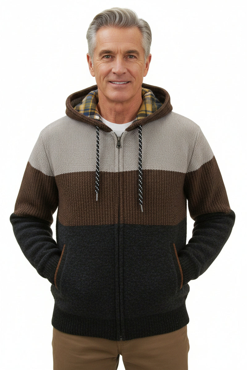 Point Zero Sweater Full Zip Stripe – The Real Wool Shop